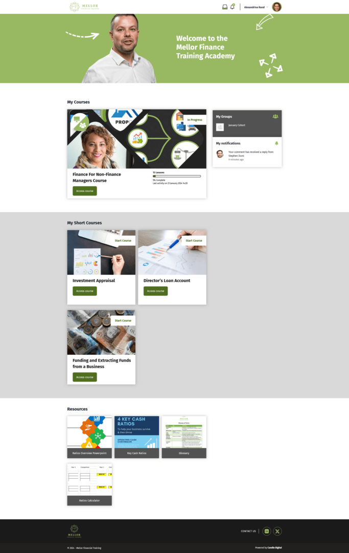 Featured Customer: Mellor Financial Training Academy with Candle ...