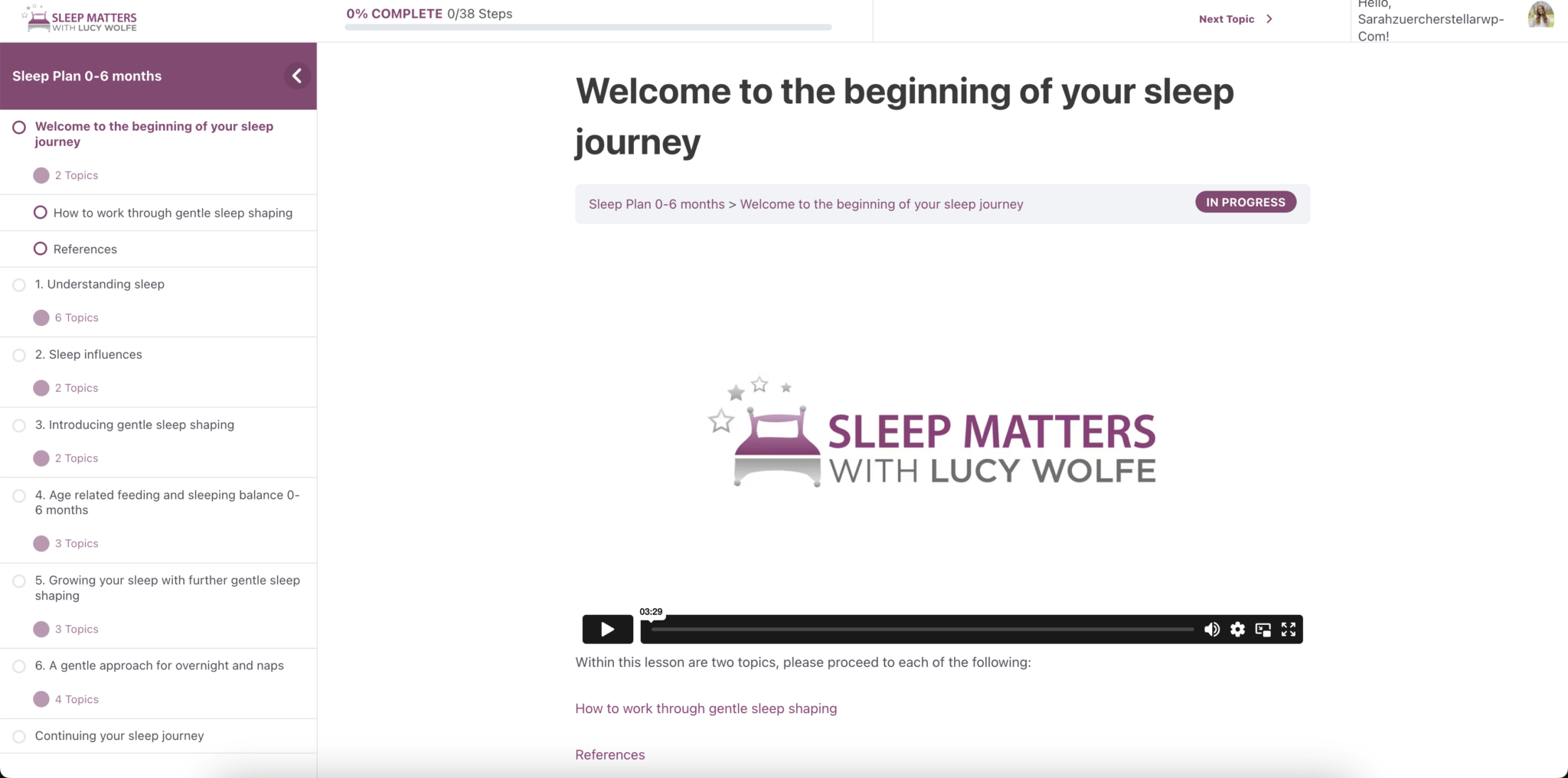 Featured Customer: Sleep Matters with Lucy Wolfe | LearnDash