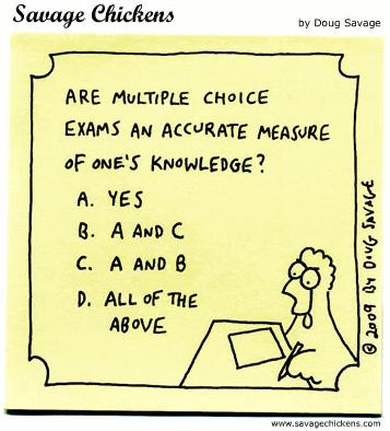 Funny Multiple Choice Answers
